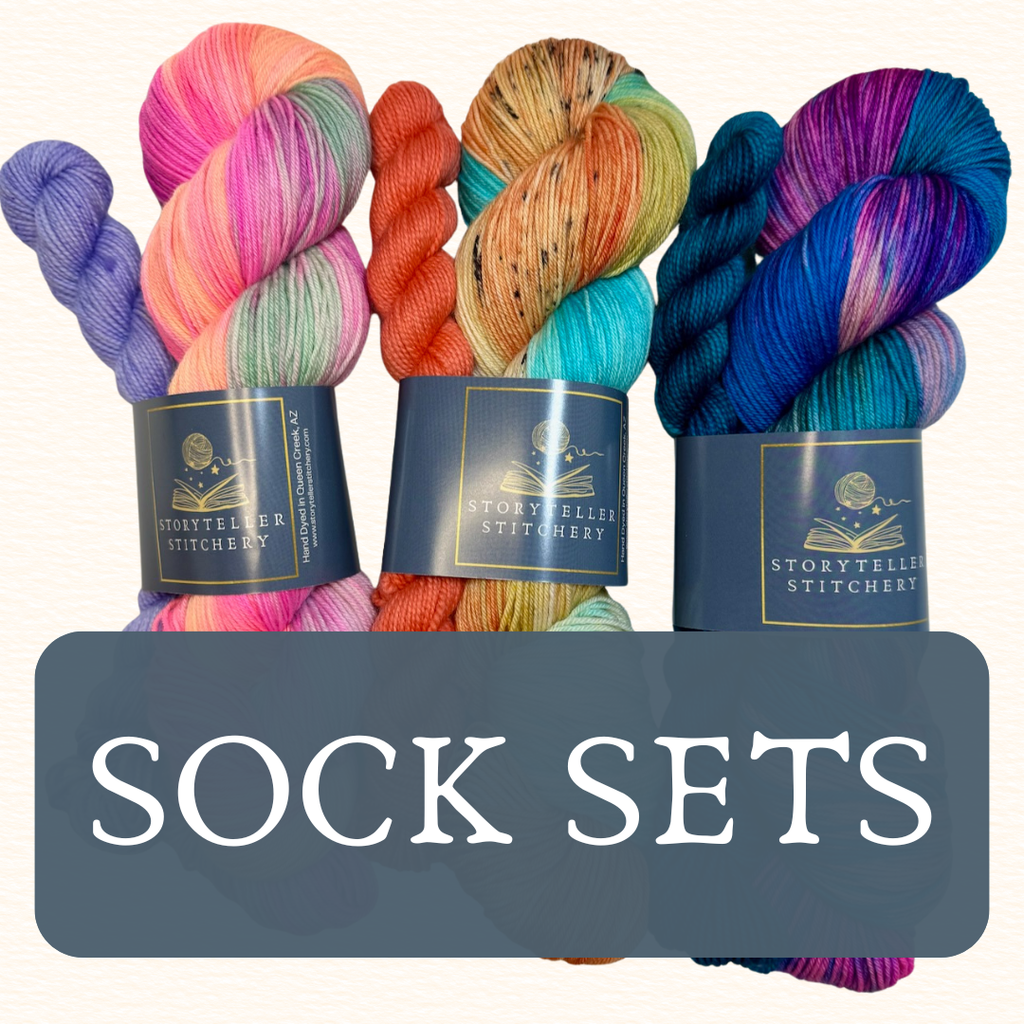 Hand-Dyed Sock Yarn Sets | Storyteller Sock Sets for Knitting ...
