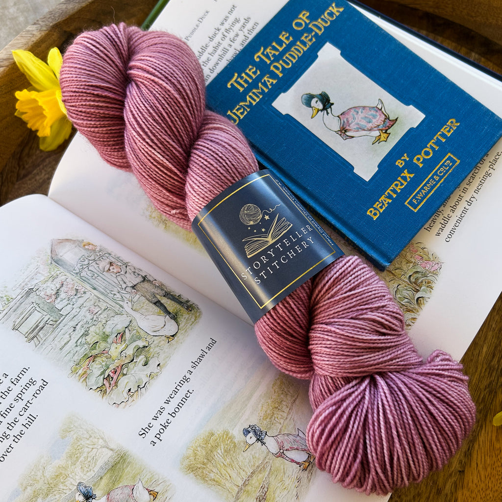 Peter Rabbit hand dyed yarn (Beatrix Potter) – Storyteller Stitchery
