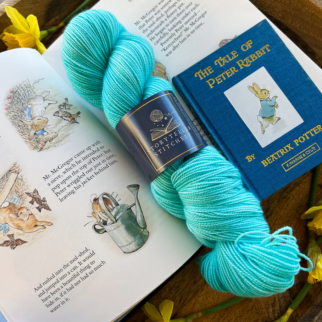 Peter Rabbit hand dyed yarn (Beatrix Potter) – Storyteller Stitchery